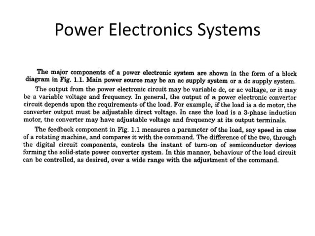 Power electronics introduction | PPT
