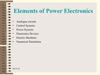 Power electronics overview | PPT