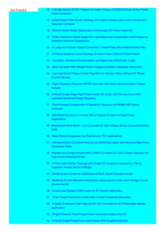 Power electronics projects | PDF