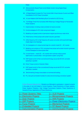 Power electronics projects | PDF