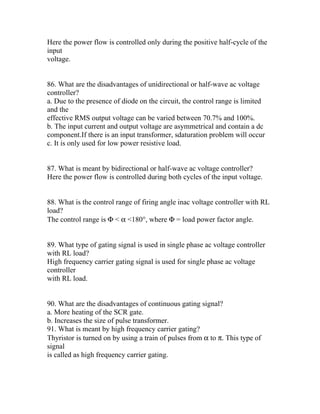 Power electronics question bank | DOC