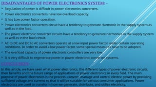 POWER ELECTRONICS Advantages And Disadvantages of Power Electronics.pptx