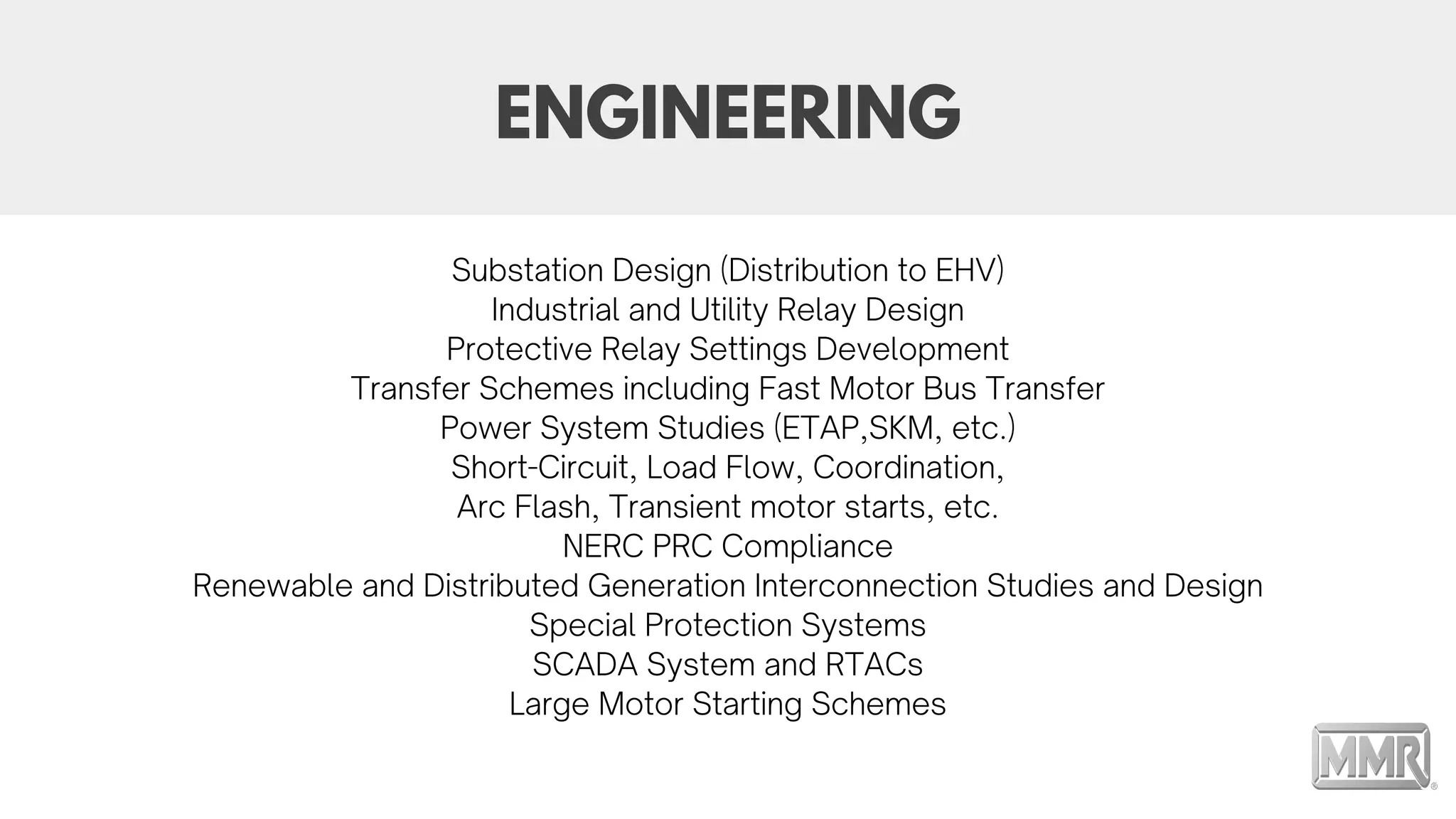 Power Engineering and Design | MMR Group | PDF