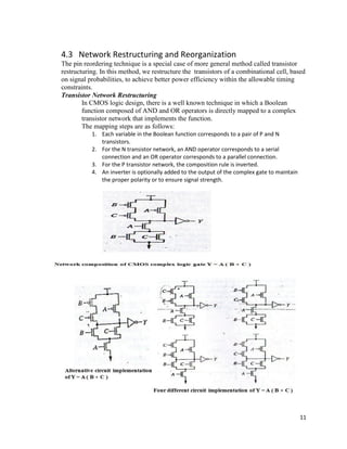 POWER CONSUMPTION AT CIRCUIT OR LOGIC LEVEL IN CIRCUIT | PDF
