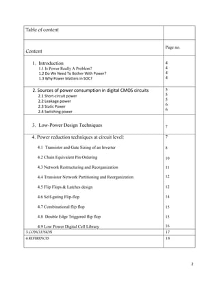 POWER CONSUMPTION AT CIRCUIT OR LOGIC LEVEL IN CIRCUIT | PDF