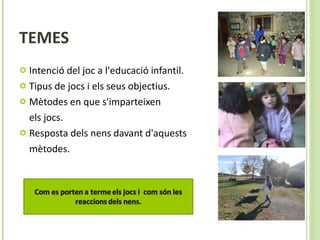 Powerpoint: el joc a l'etapa d'infantil | PPT