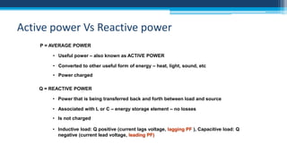 Power factor & Power factor correction | PPTX