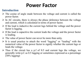Power factor | PPTX