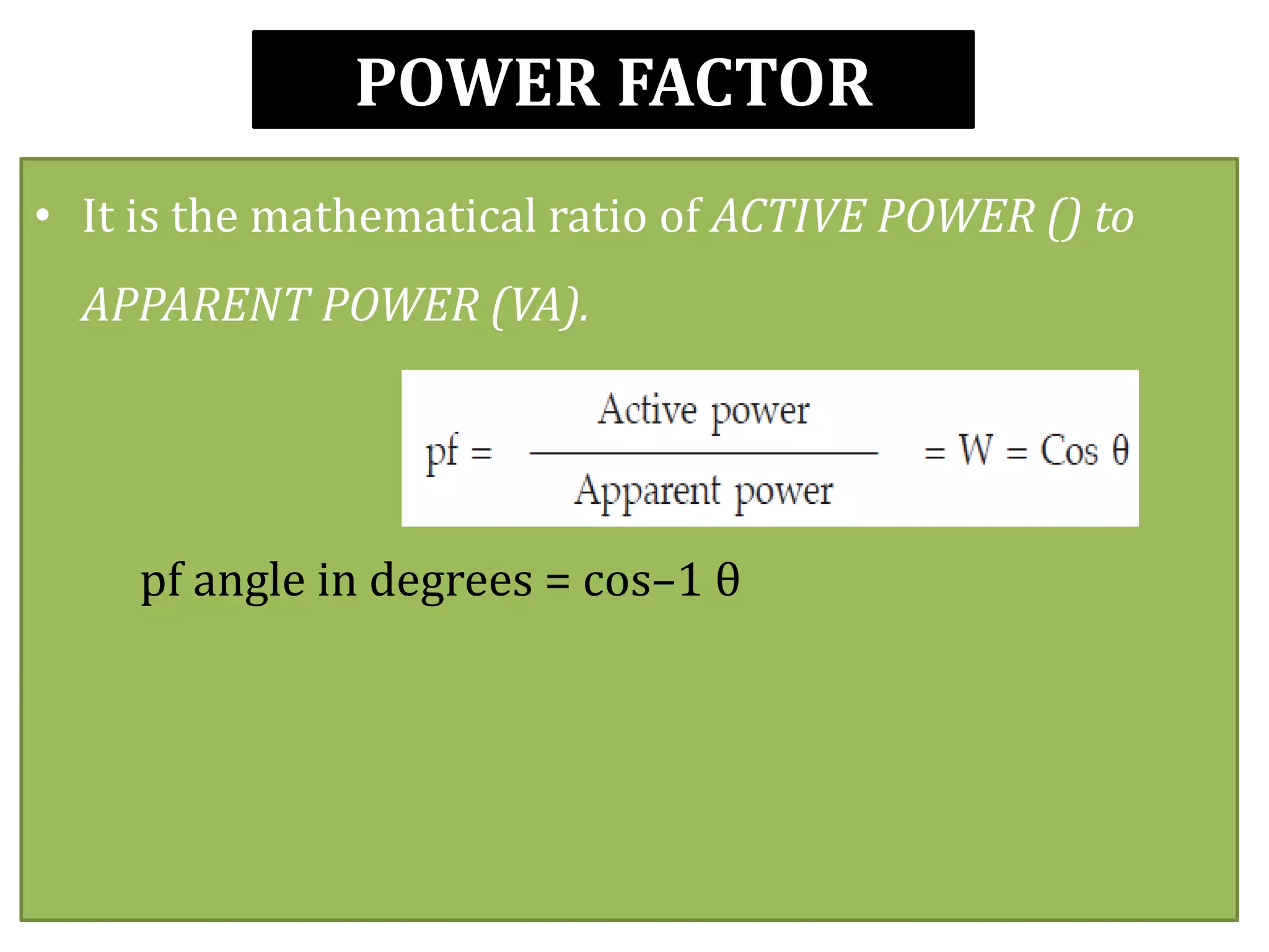 Power factor | PPTX