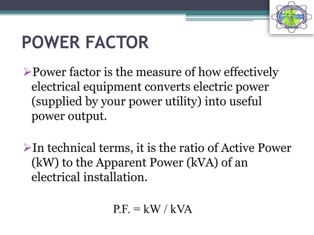 Power factor | PPT