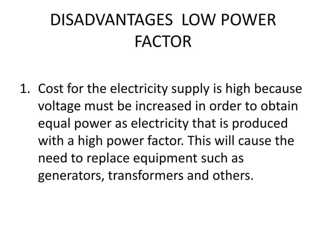 Power factor correction | PPTX