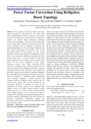 Power factor correction using bridgeless boost topology | PDF | Home Appliances | Home & Garden
