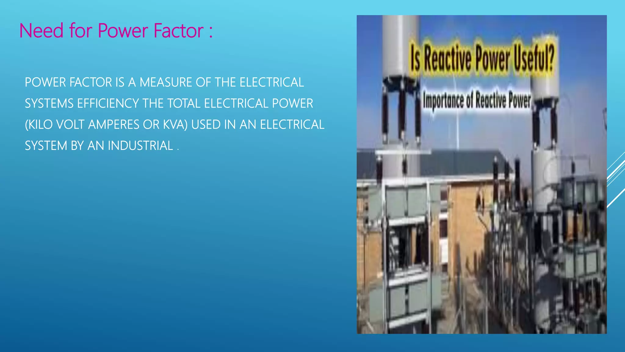 Power factor improvement | PPTX