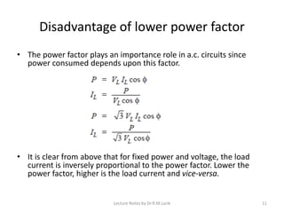 Power factor improvement | PDF
