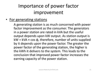 Power factor improvement | PDF