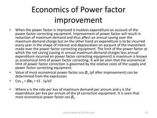 Power factor improvement | PDF