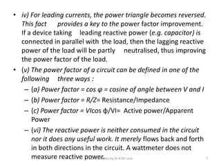 Power factor improvement | PDF