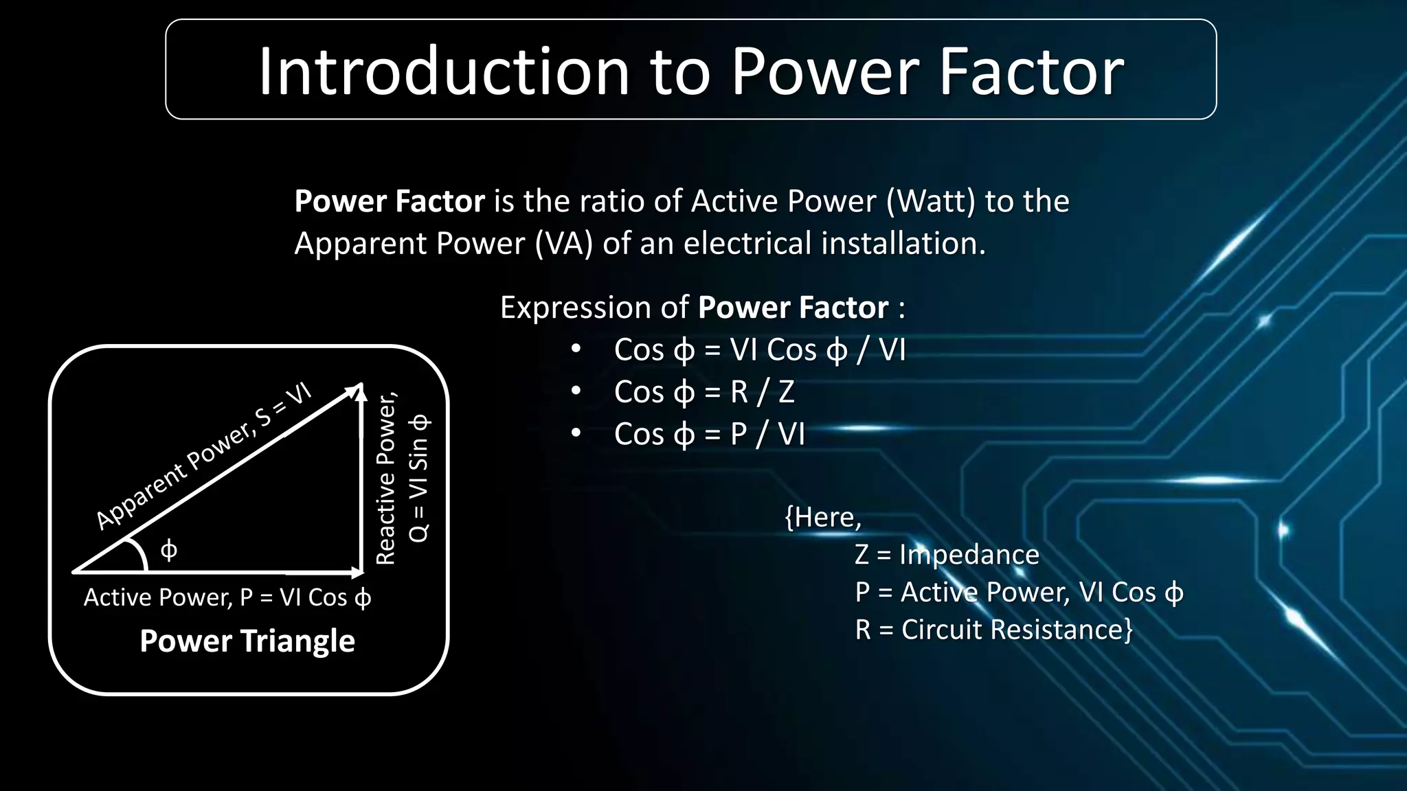 Power Factor Improvement | PPTX