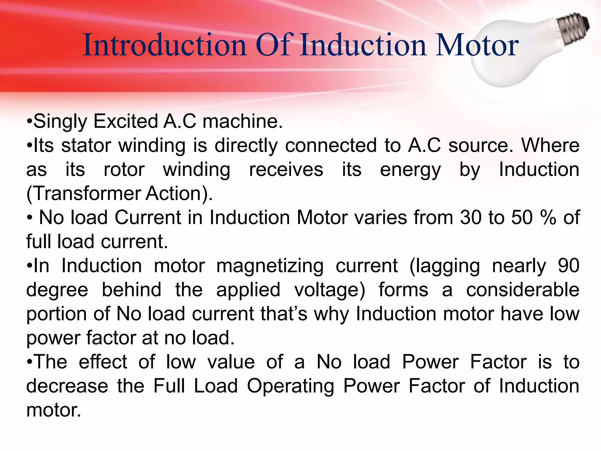 Power factor improvement of an induction motor | PPSX