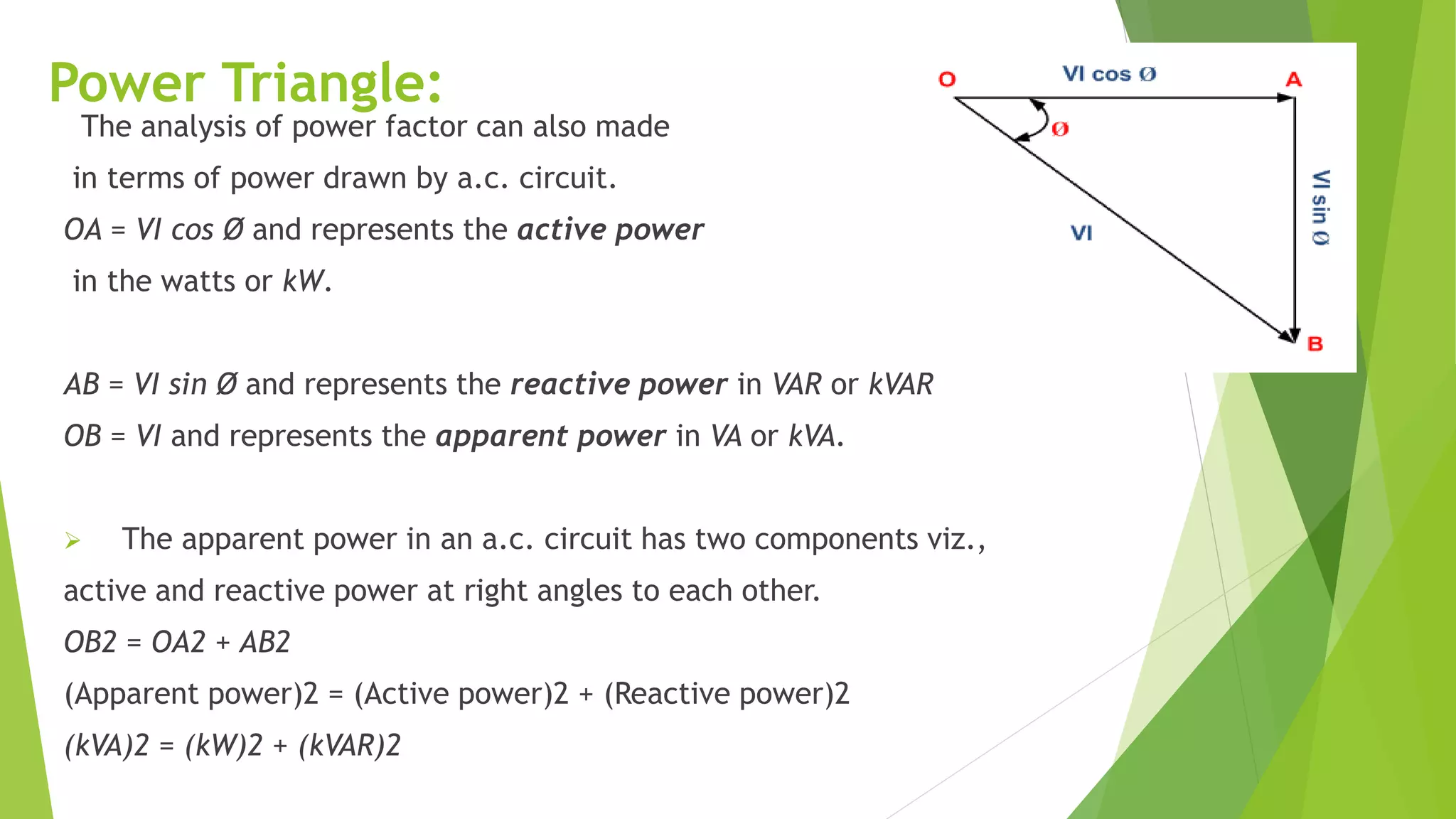 Power factor improvement | PDF