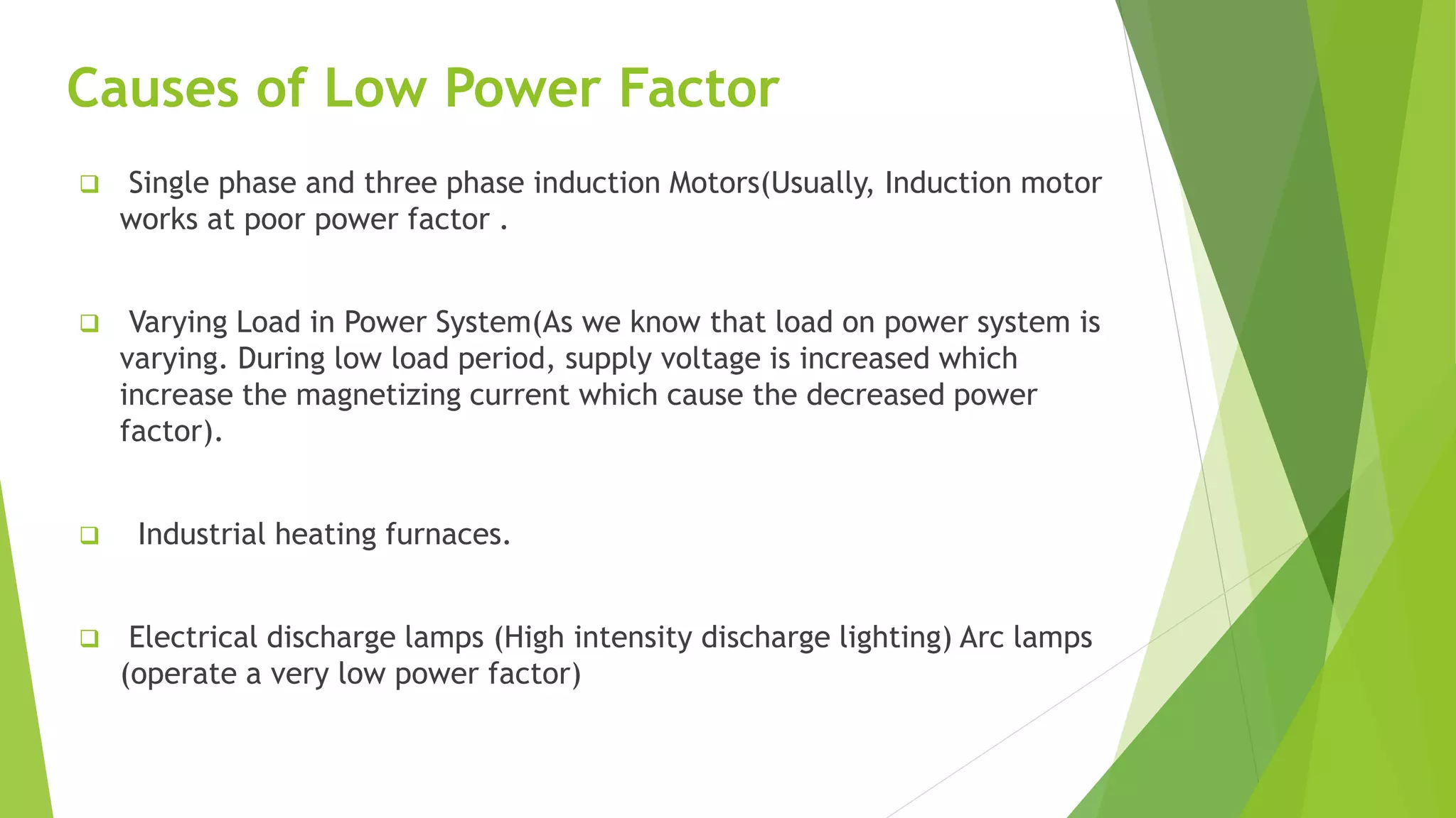 Power factor improvement | PDF