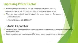 Power factor improvement | PDF