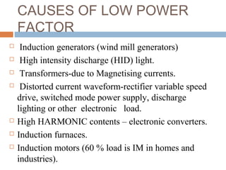 Power factor introduction and its correction final | PPT