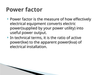 Power factor working principle & operationppt.pptx