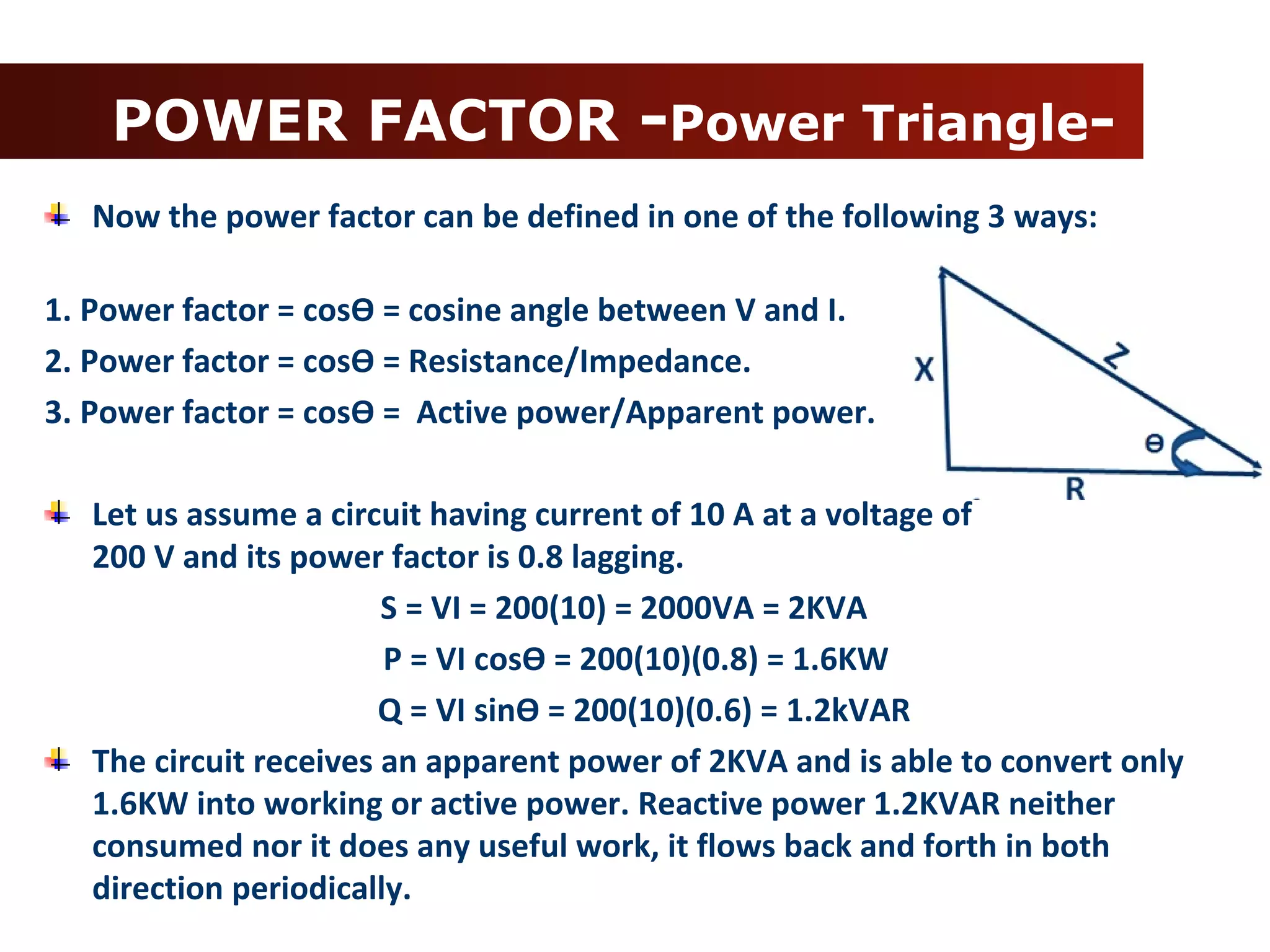 Power factor presentation | PPT