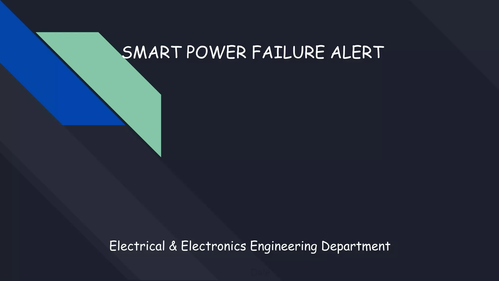 Power failure alert | PPTX