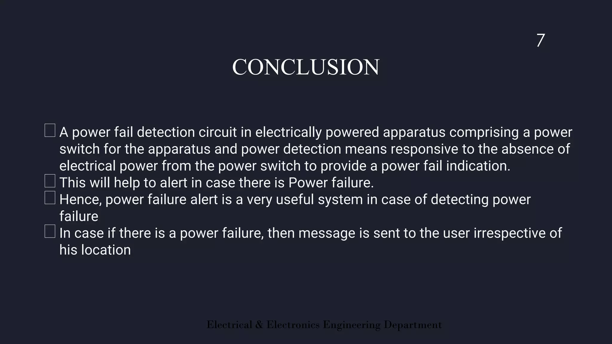 Power failure alert | PPTX