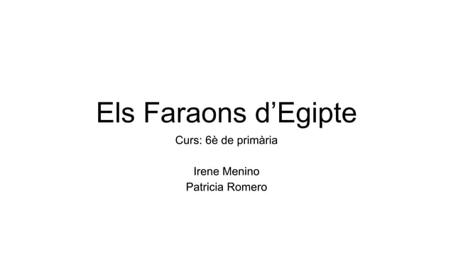 PowerPoint Faraons Egipte | PPT