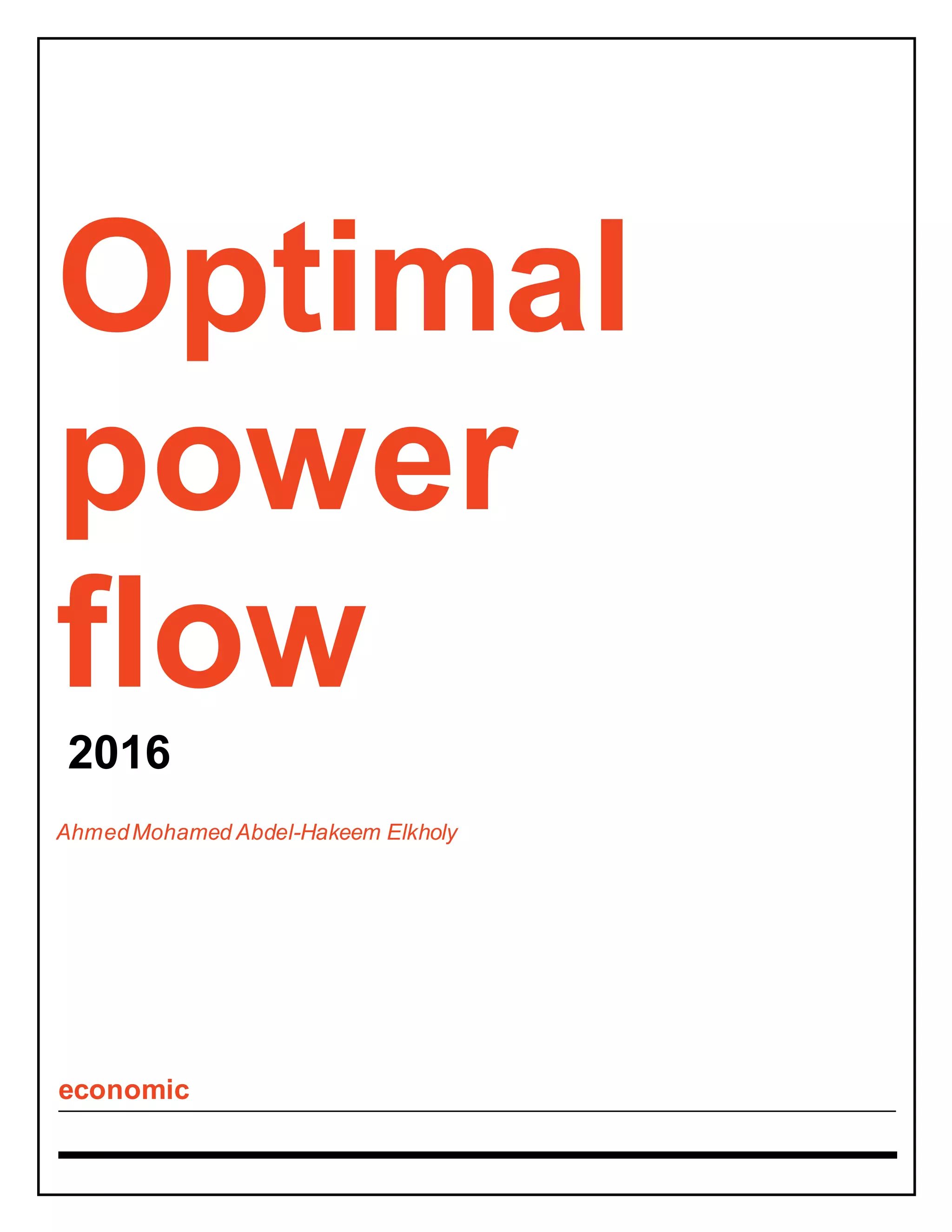 power flow and optimal power flow | PDF