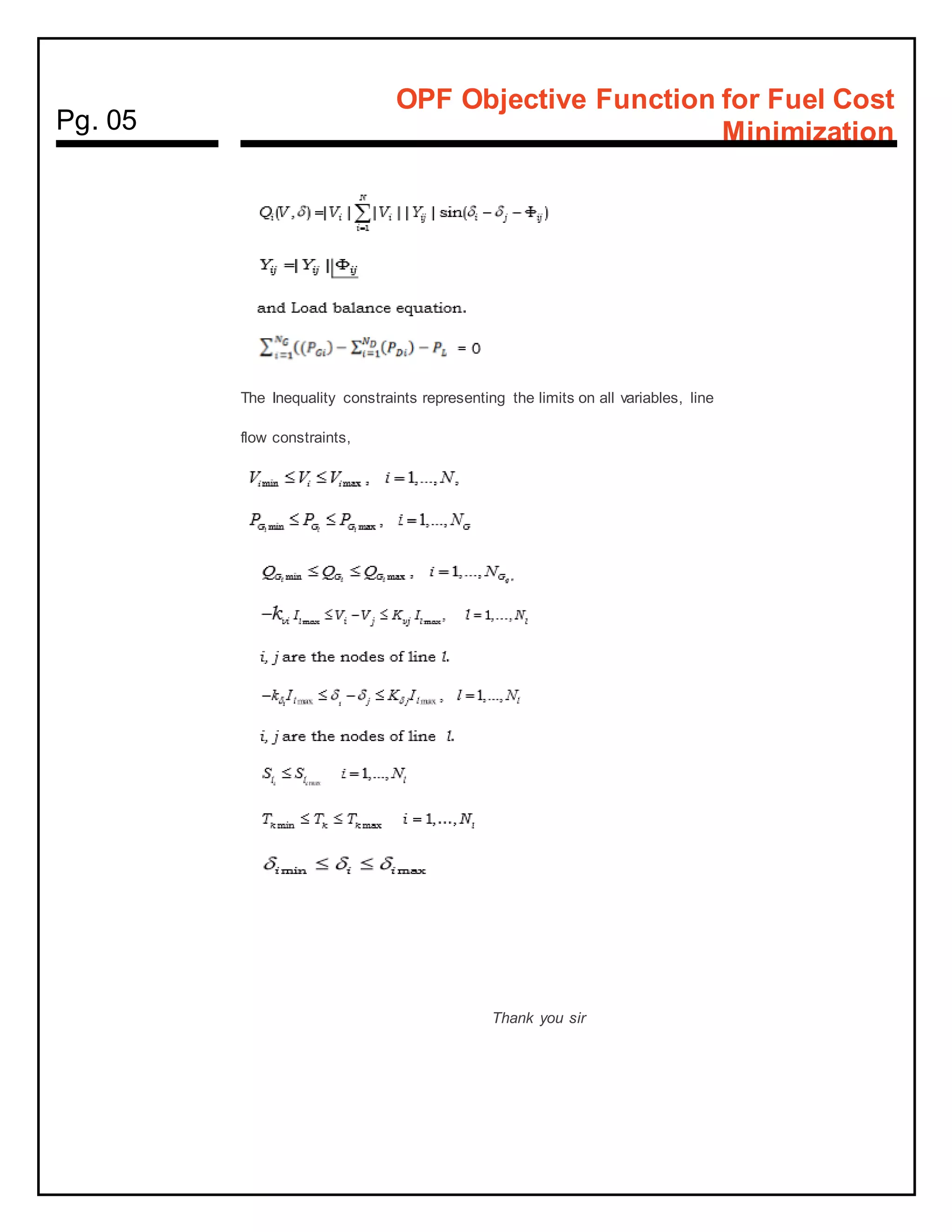 power flow and optimal power flow | PDF