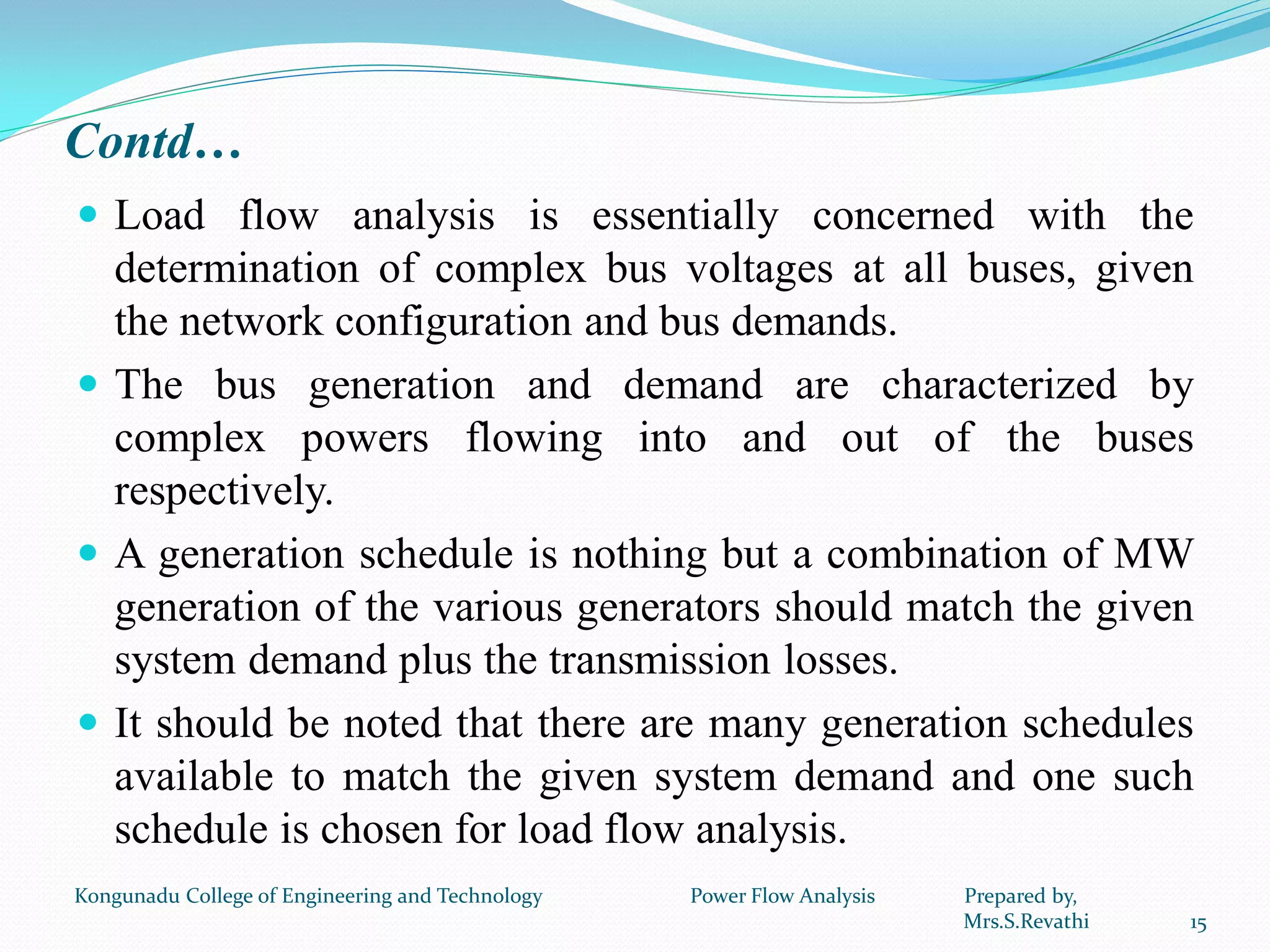 Power flow analysis | PDF