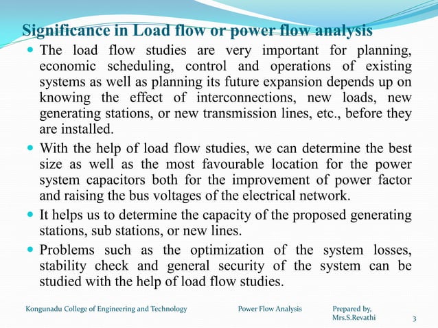 Power flow analysis | PDF | Physics | Science