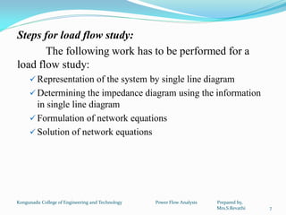 Power flow analysis | PDF