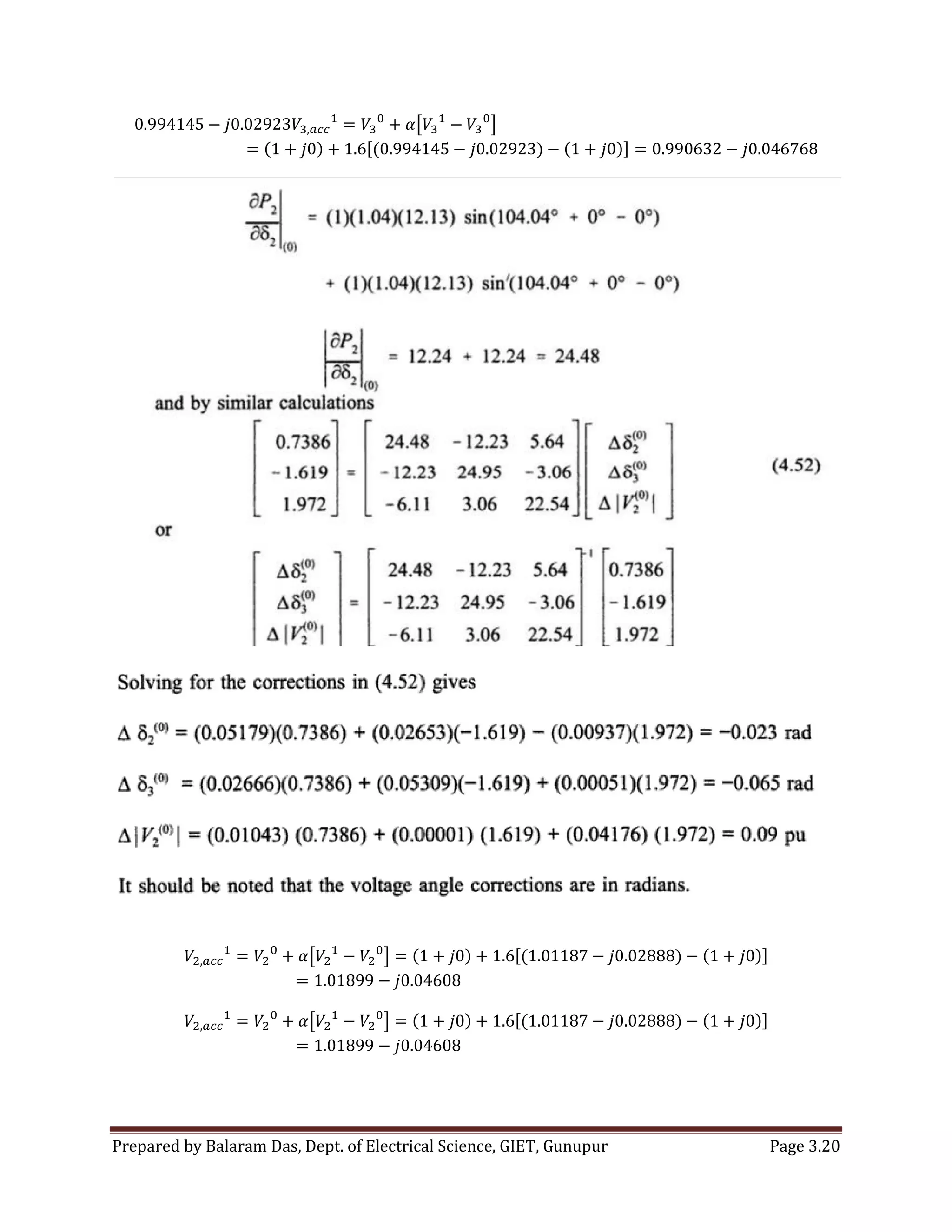 Power flow solution | PDF