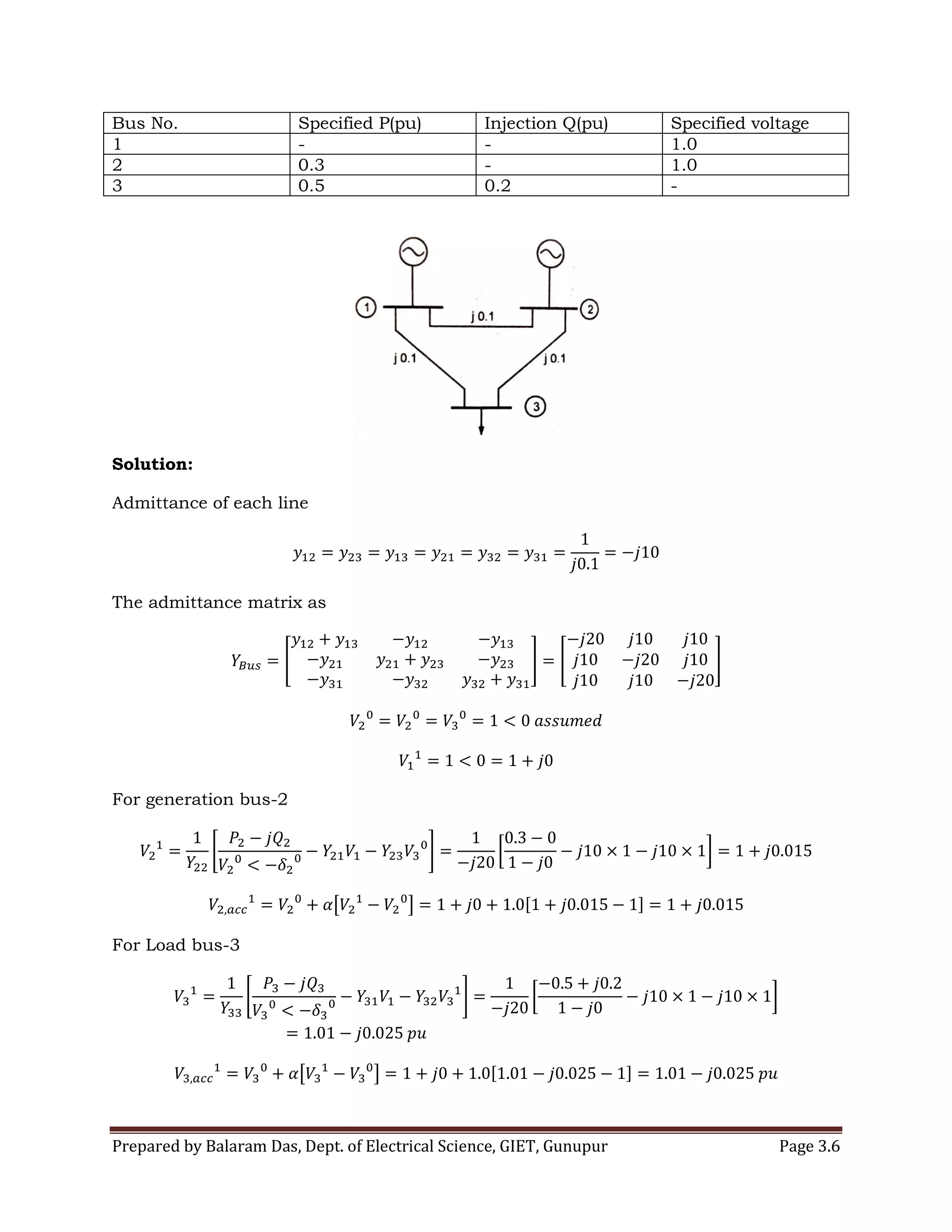 Power flow solution | PDF