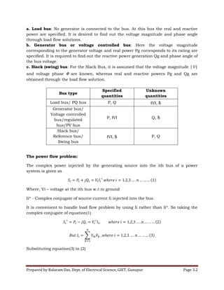 Power flow solution | PDF