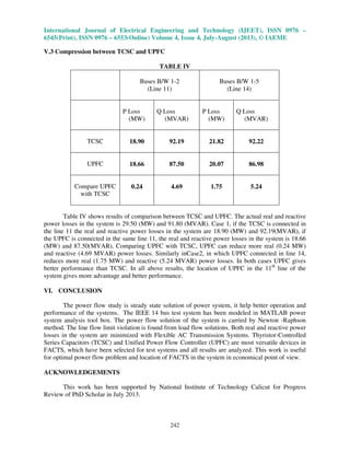 Power flow solution with flexible ac transmission system devices | PDF
