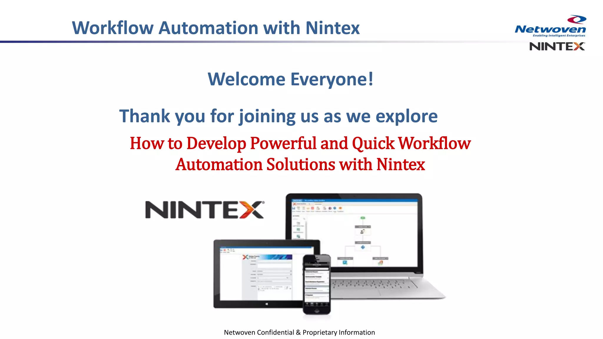 Powerful and Quick Workflow Automation Solutions with Nintex | PPT