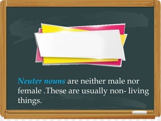 Gender of Nouns | PPSX