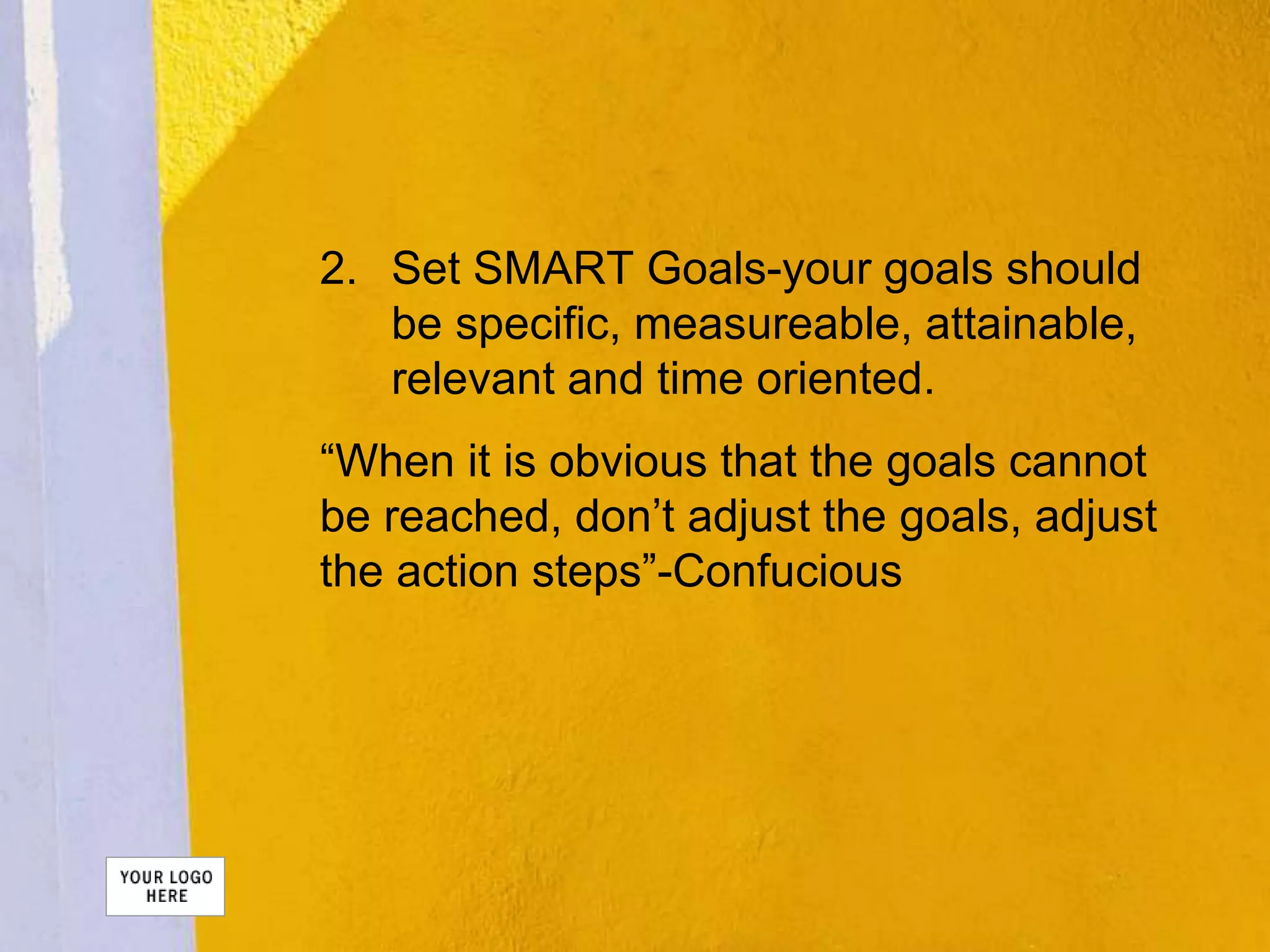 Powerful Goal Setting Strategies | PPTX