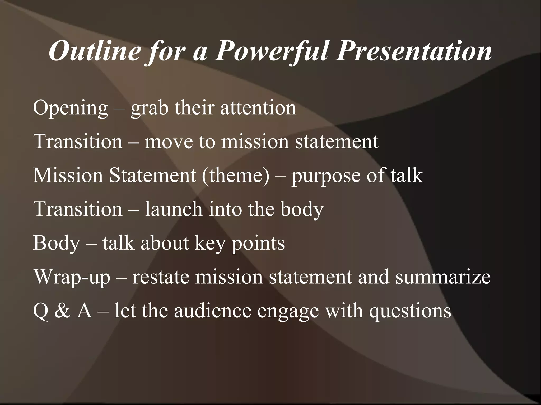 Powerful presentation | ODP