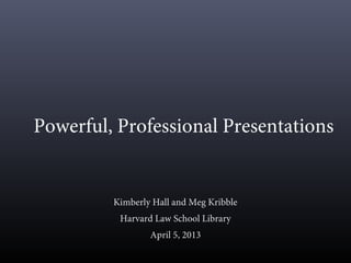 Powerful, Professional Presentations | PPT