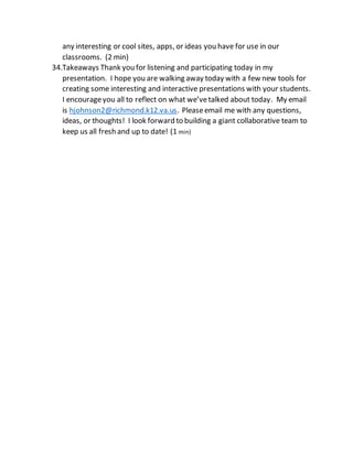 Powerful presentations for kids full script | PDF