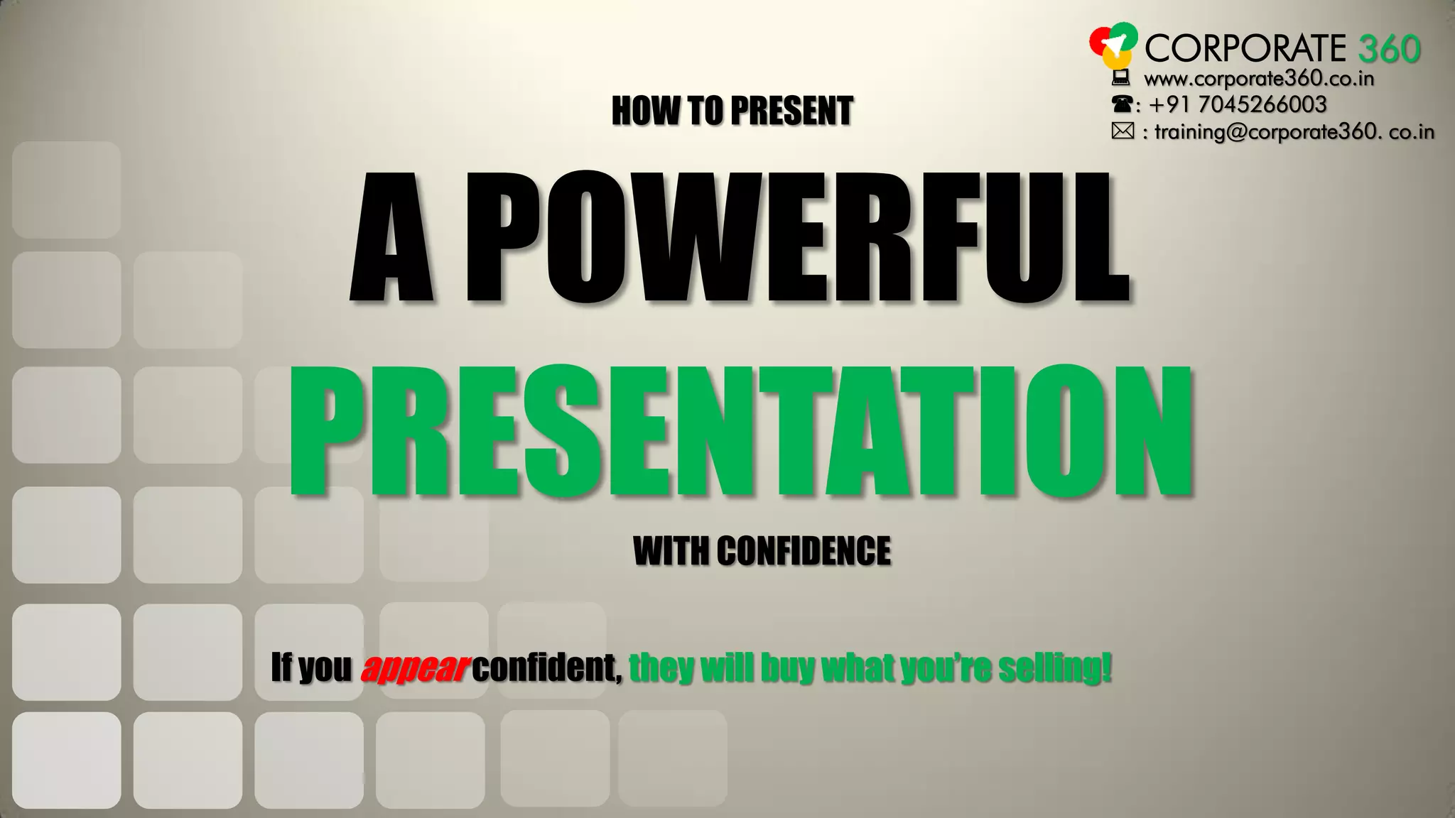 Powerful presentation with confidence | PDF