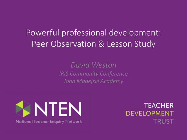 Powerful professional development lesson study and observation | PPT