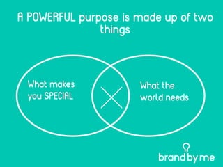 Turn your powerful purpose into a brilliant brand | PPT
